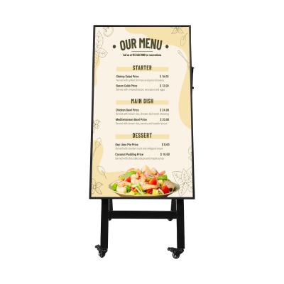 China Indoor Fast Food LCD Digital Menu Display Android 11 1000cd/m2 for sale