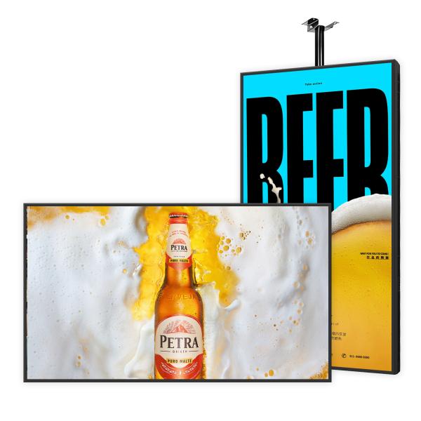 Quality 55 Inch Digital Advertising Display Board Wall Mount LCD Digital Signage for sale