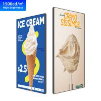 Quality 43-86 Inch High Brightness LCD Displays Digital Window Signage for sale