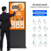 China Lcd Android Touchscreen Capacitive Digital Signage Standing Indoor Ultra Thin 55