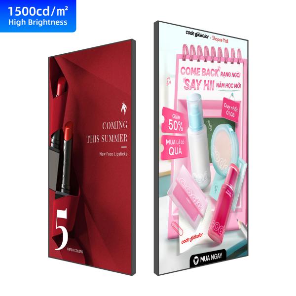 Quality DLED High Brightness LCD Digital Signage Display 1500cd/m2 for Store Window for sale