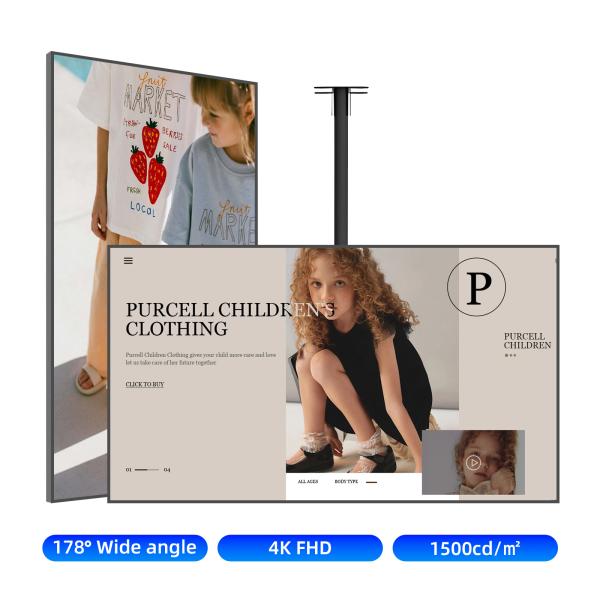 Quality LCD Indoor Advertising Digital Signage Display Screens Wall Mounted for sale