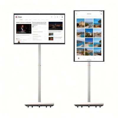 China 24/27/32 Inch Mobile Smart Screen Lcd Wireless Touch Screen Portable Tv for sale