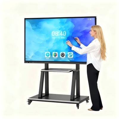 China 55 - 110 Inch 4K LCD Interactive Whiteboard with 40 Points Touch for Schools Use for sale