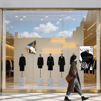 China 55 Inch 1500Nits Digital Signage Shop Store LCD Window Facing Display for sale