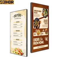 China 43 55 Inch Cloud CMS Android Digital Signage For Restaurant Menu Board for sale