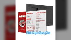 55 Inch Digital Menu Board for Fast Food