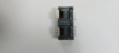 中国 単一の左舷保護されたSMT RJ45コネクターRの/A 50 U」金張りの接触ターミナル 販売のため