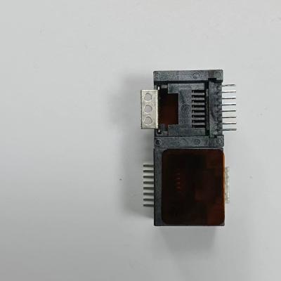 Китай Одиночный гаван защищаемый SMT терминал контакта плакировкой золота r/a соединитель RJ45 50 u» продается