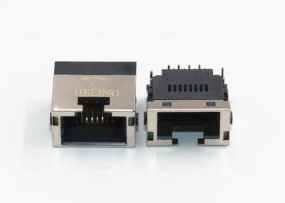 Cina Basso profilo schermato d'ottone RJ45 Tab Down 8P8C di SMT in vendita