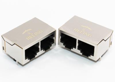 Cina Connettori multipli MJ5908-B112-BRF4 del porto dell'alloggio THT Rj45 della resina dell'ABS in vendita