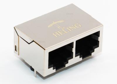 Cina Connettori multipli MJ5908-B112-BRF4 del porto dell'alloggio THT Rj45 della resina dell'ABS in vendita