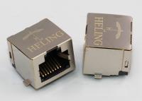 China Cat 5 RJ45 Surface Mount Network Jack 8 PINs PCB Right Angle Mounting for sale