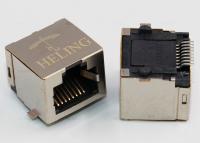 China Cat 5 RJ45 Surface Mount Network Jack 8 PINs PCB Right Angle Mounting for sale