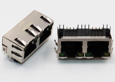 China PCB zetten Multihaven 1 x 2 Beschermde R/A 8P8C van Cat5 met Gele/Groene leiden op Te koop