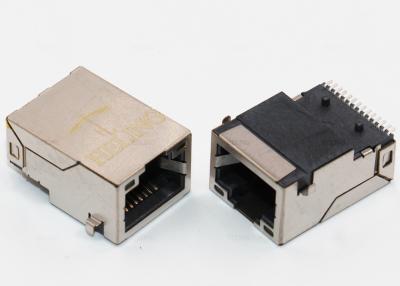 China Conector do diodo emissor de luz SMT RJ45 do acessório com 1000 base - transformador integrado T à venda