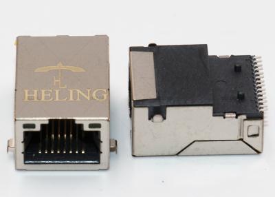 China Conector do diodo emissor de luz SMT RJ45 do acessório com 1000 base - transformador integrado T à venda
