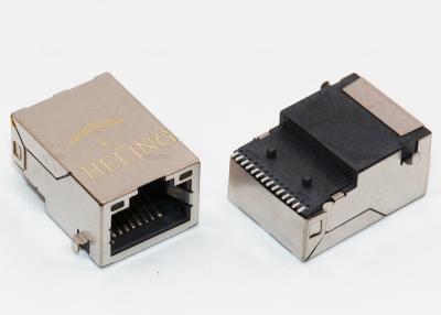 Cina Connettore nero Unshielded MJ6A-B211-HRL1T165-1C di SMT RJ45 in vendita