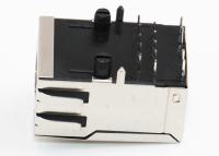 China Web Servers EMI Tab Spring Modular Ethernet Jack 1000Mb With PoE Function for sale