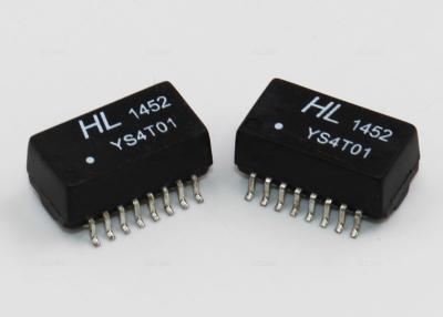 China Black Color Gigabit Ethernet Transformer One Port Filter With 16 Pins for sale