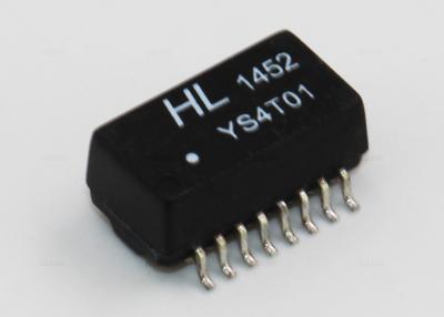 China Black Color Gigabit Ethernet Transformer One Port Filter With 16 Pins for sale