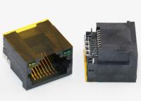 China 8P8C Shielded Modular Jack Thru - Hole R / A With LED For Network Router for sale