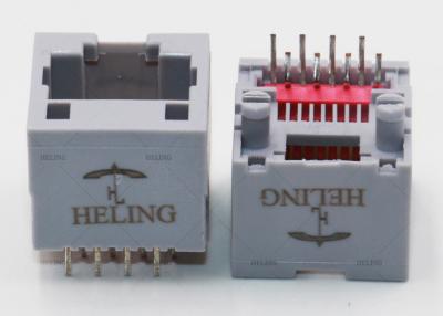 Китай Женское основание 10/100 - t соединителя 8P8C RJ45 прямоугольное магнитный с трубами СИД g/y продается