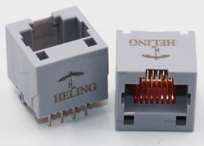 Китай Женское основание 10/100 - t соединителя 8P8C RJ45 прямоугольное магнитный с трубами СИД g/y продается