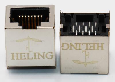 China Vergulde Contact Terminal 180 SMT RJ45 Connector R/A 50U