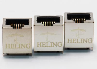 China Vergulde Contact Terminal 180 SMT RJ45 Connector R/A 50U