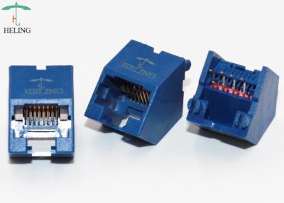 Cina 45 colore blu Unshielded del fermaglio 8P8C THT di grado RJ45 per l'attrezzatura di telecomunicazioni in vendita