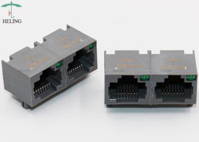 Cina Fermaglio grigio di colore RJ45 attraverso il tipo del montaggio del foro per i commutatori dei hub di Ethernet in vendita