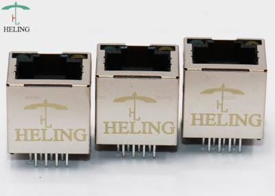 Cina Tipo verticale del montaggio di grado THT del connettore RJ45 Jack modulare 180 della rete 8P8C in vendita