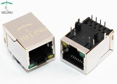 China THT Soldering Right Angle RJ45 8 Pin Connector Tab Down For PC Mainboard for sale