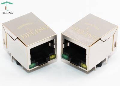 China THT Soldering Right Angle RJ45 8 Pin Connector Tab Down For PC Mainboard for sale