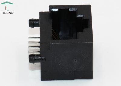 Cina Dell'entrata 10 di Pin RJ45 del fermaglio dell'alloggio tipo nero Unshielded laterale del foro da parte a parte - in vendita