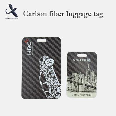 China Fashion Carbon Fiber Traveling luggage Blank tag Baggage Tape Custom logo for sale