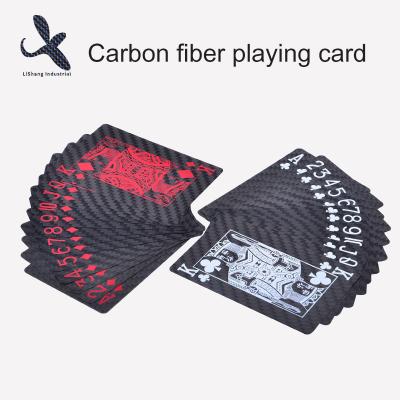 China Hot style product wholesale 3k carbon fiber poker ,3k carbon fiber playing card,standard 52 card deck for sale