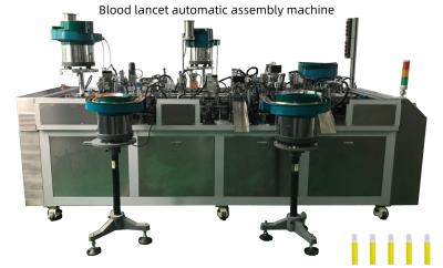 China Blood Lancet Automatic Assembly Machine 60-65 pcs/min Speed for sale