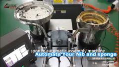 Nib and sponge automatic assembly machine