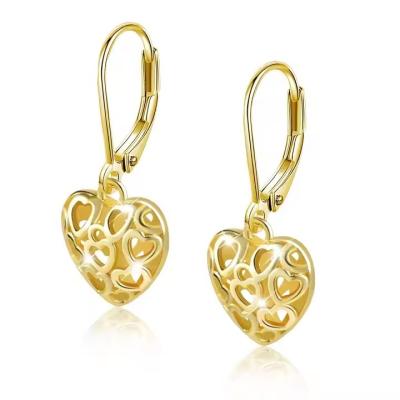 China 14K 18K  24KGold Plumeria Full Hoop Earrings A Must-Have for Your Jewelry Collection for sale