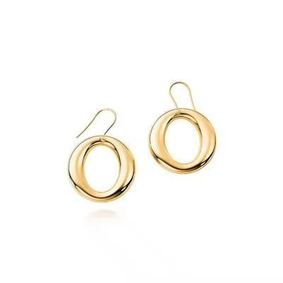 14K 18K  24KGold Plumeria Full Hoop Earrings A Must-Have for Your Jewelry Collection