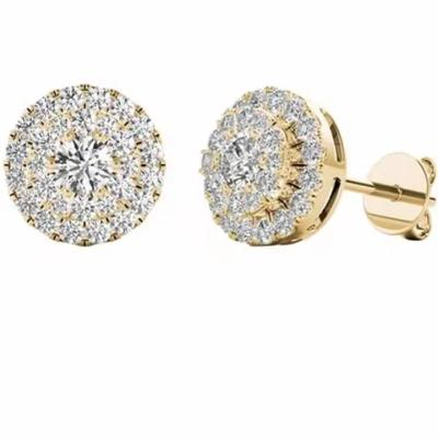 China 14K 18K  24KGold Plumeria Full Hoop Earrings A Must-Have for Your Jewelry Collection for sale