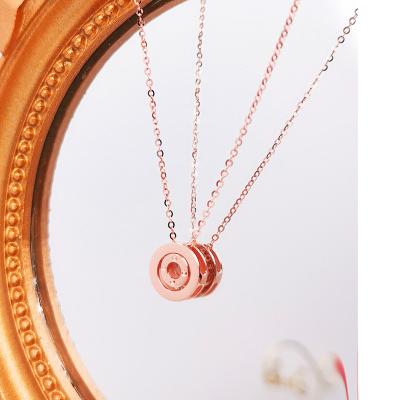 Classic Mini Gold Pendant Necklace with Chain