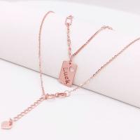 China 18K Solid Real Gold Custom Letter Necklace with 16-18 Inch Chain and 1-1.5cm Pendant Size for sale