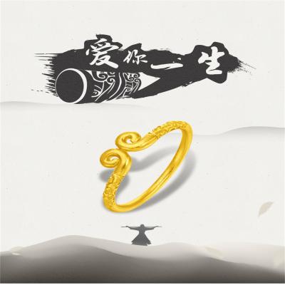 China Sleek 18K Gold Statement Rings for sale