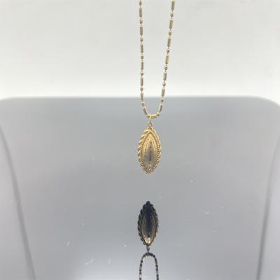 China Dainty 18kt Yellow Gold Pendant Necklace for sale