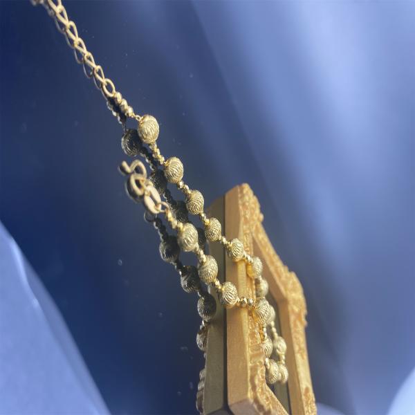 Quality Luxurious 18K Yellow Gold Heart Bracelet for sale