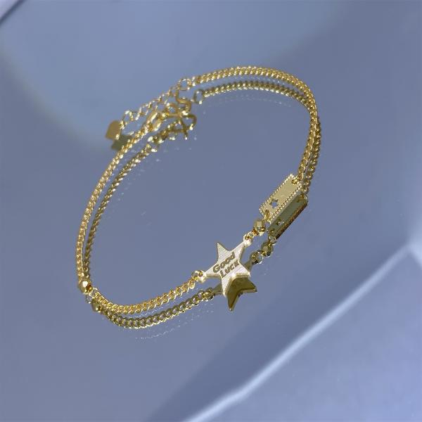 Quality Sophisticated 18K Solid Gold Heart Bracelet for sale