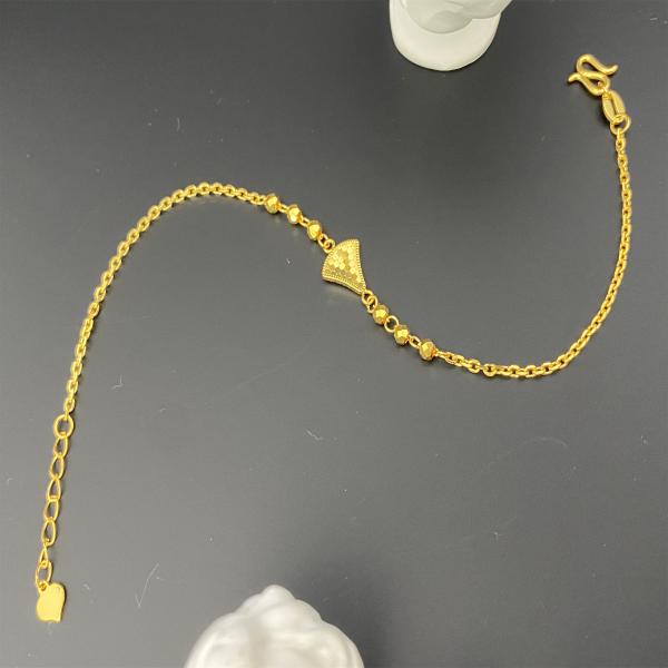 Quality Personalized Women's Jewelry 18K Solid Gold Heart Bracelet for sale